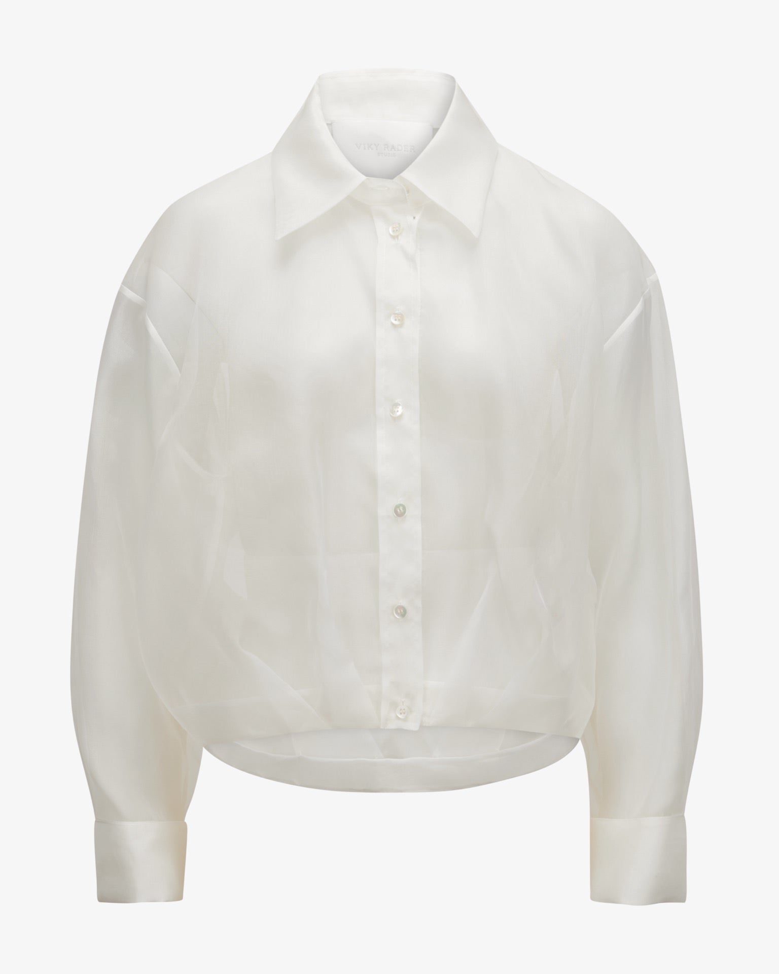 White Silk Button Front Blouse Veronica Beard Carmine Off White Silk